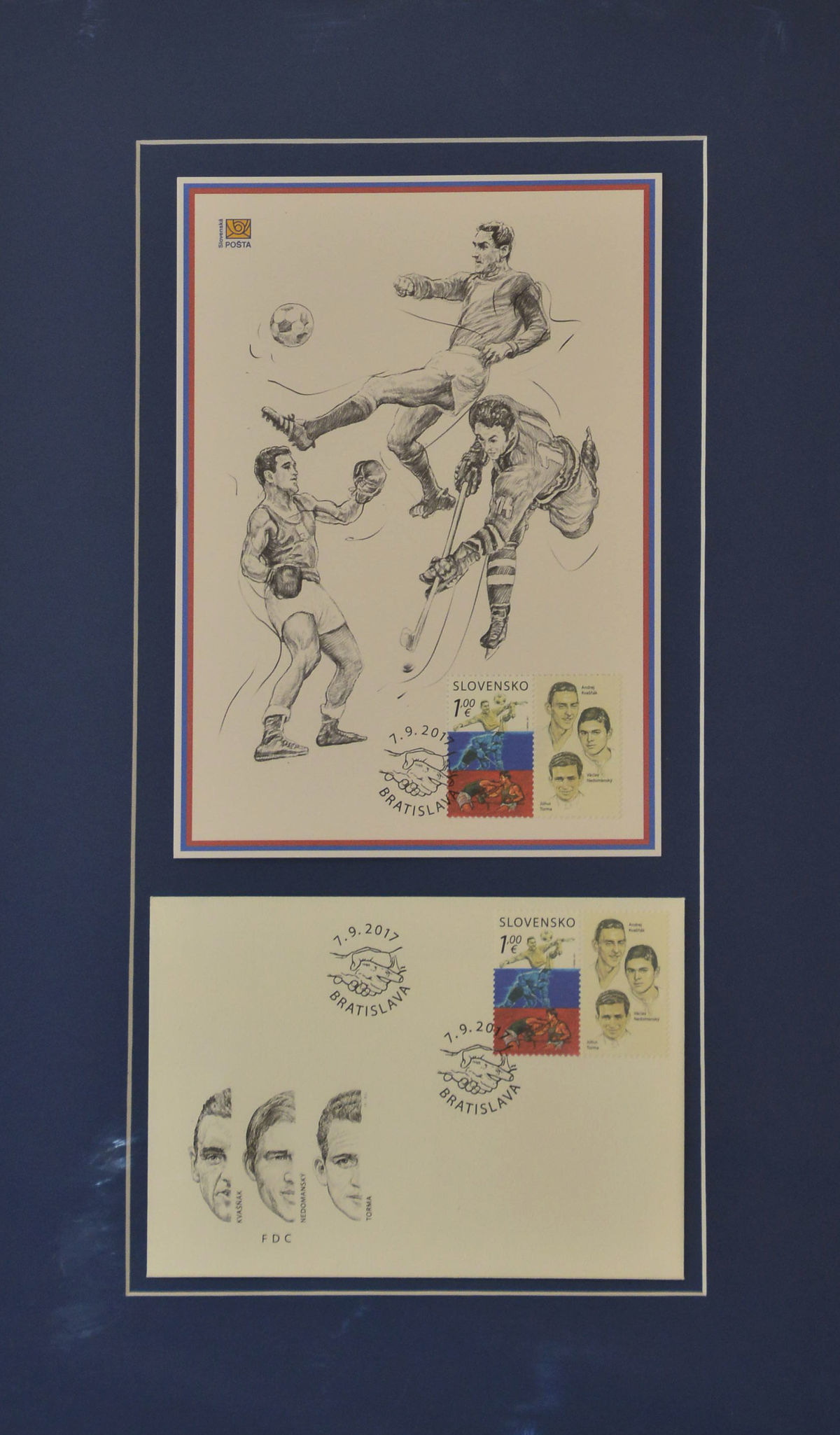 Trojicu športových legiend zobrazili na známke česko-slovenskej ...