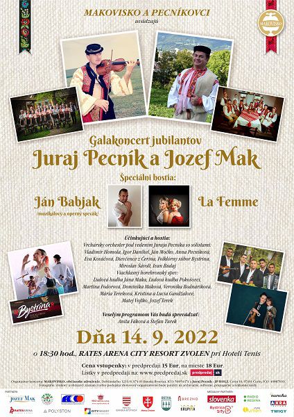 Makovisko a Pecníkovci uvádzajú galakoncert jubilantov - Kultúra ...