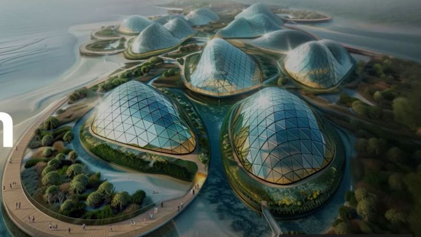 Najväčší plážový rezort sveta bude mať 72 kilometrov, hi-tech kupoly a ...