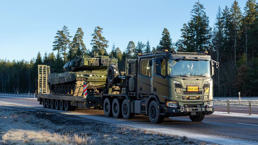 Scania vyvinula so švédskou armádou nové ťahače na prepravu tankov ...