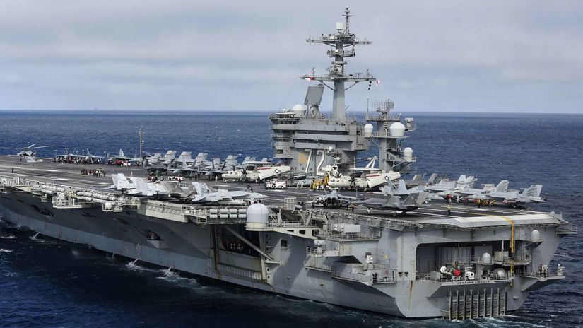 F-35 z lietadlovej lode USS Abraham Lincoln zostrelila iránsky dron ...